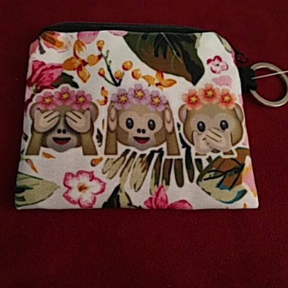 Bags | New Change Purse Or Coin Bag Monkeys | Poshmark